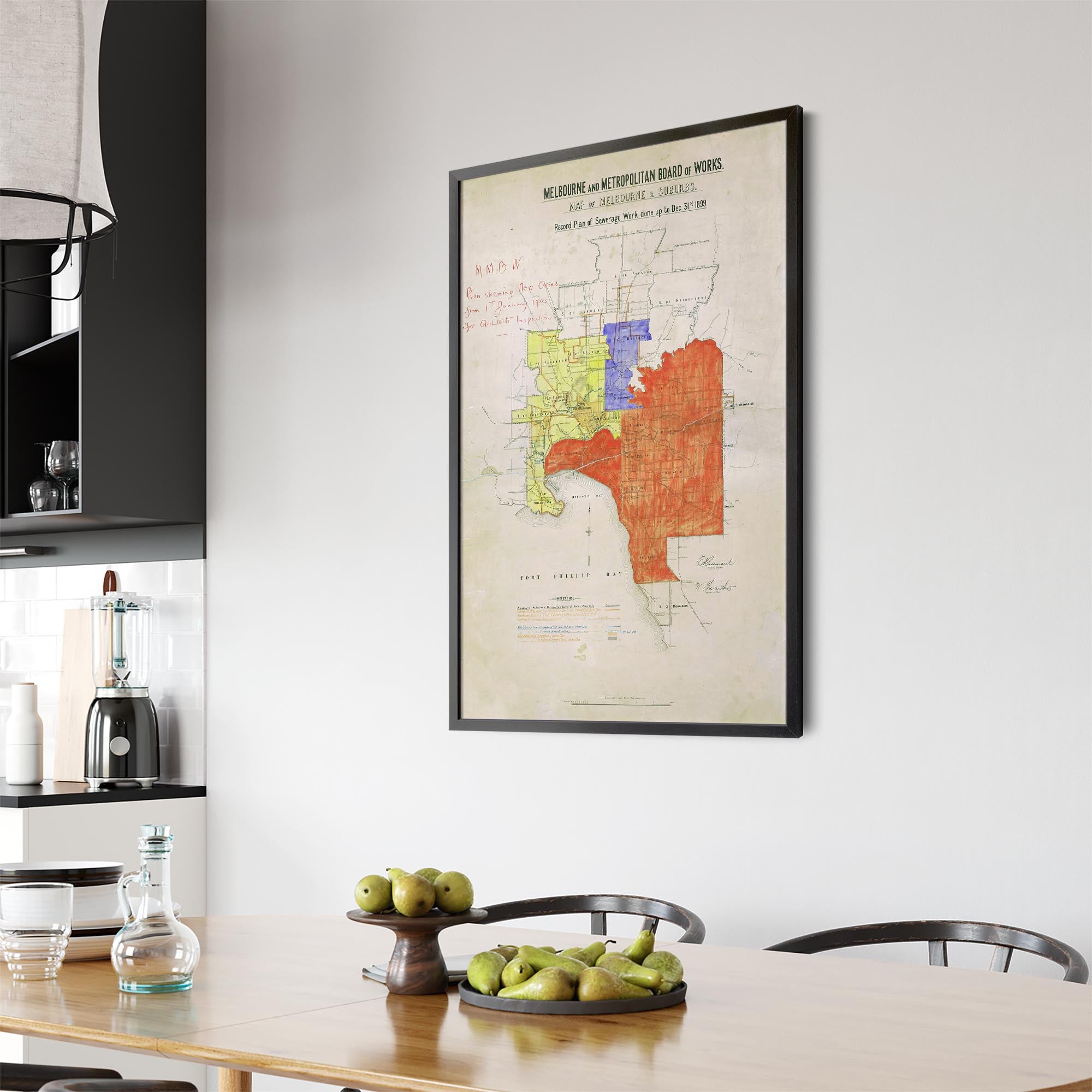 1900 Map of Melbourne & Suburbs – Vintage Maps